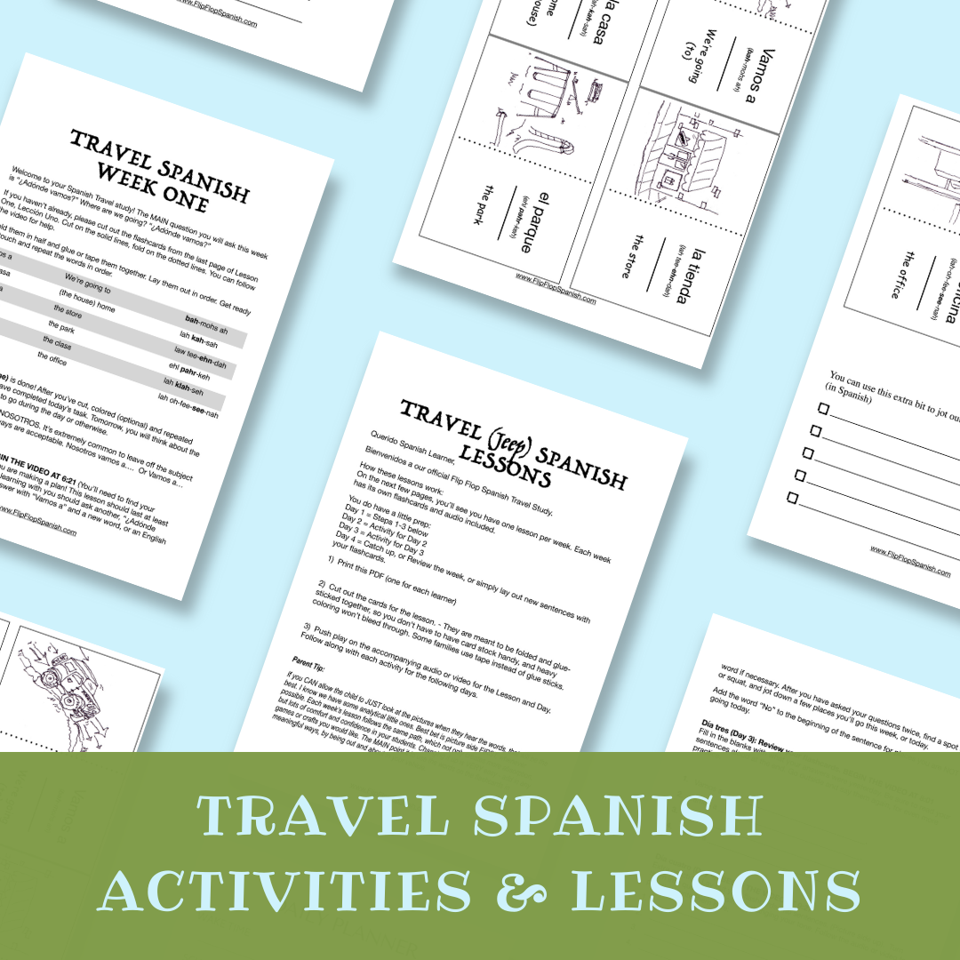 Travel Spanish Lessons (Duck Duck Jeep) – Flip Flop Spanish & Spanish ...