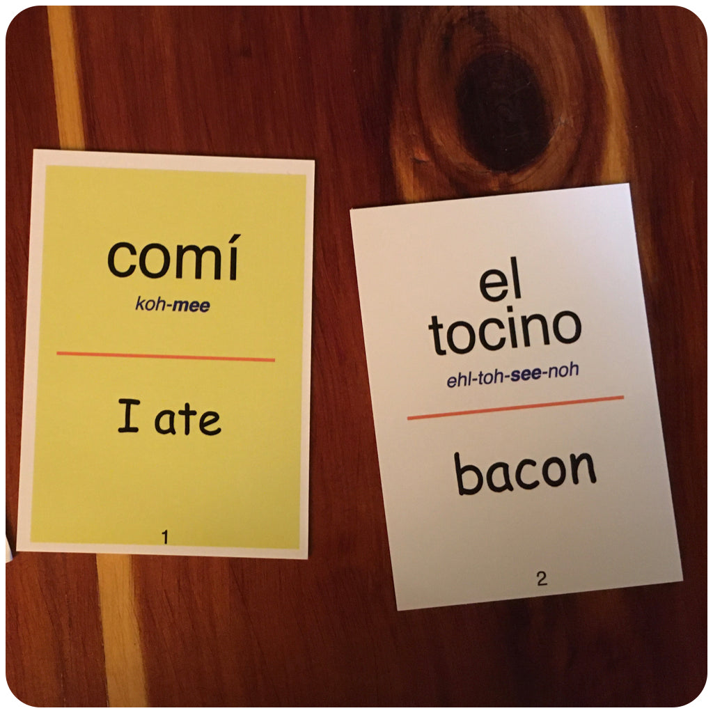 Flip Flop Spanish Flash Cards: Anaranjado – Flip Flop Spanish & Spanish ...