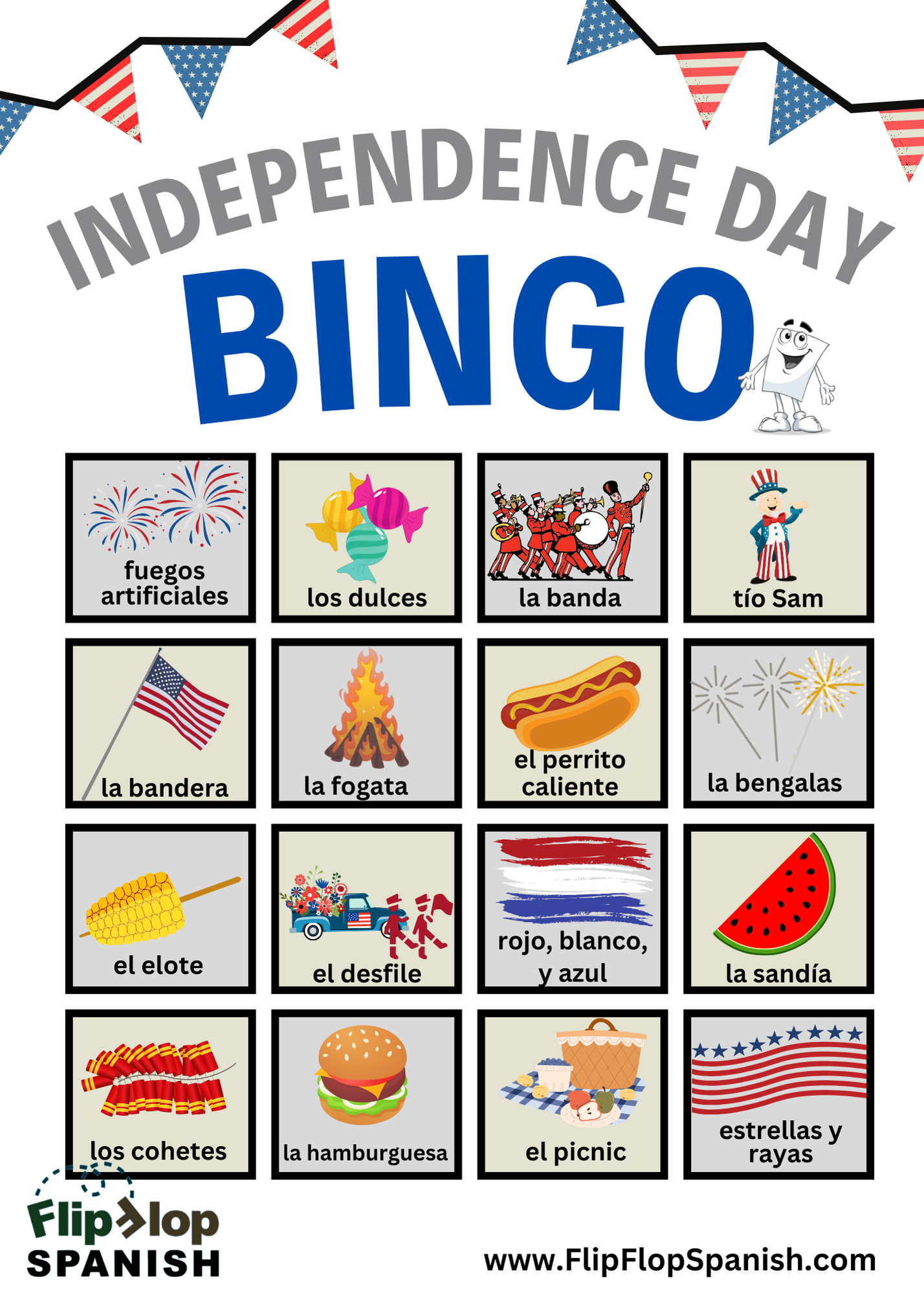 Flip Flop Spanish Bingo: Master Edition - 20 + GAME SET (ebook + bonus ...