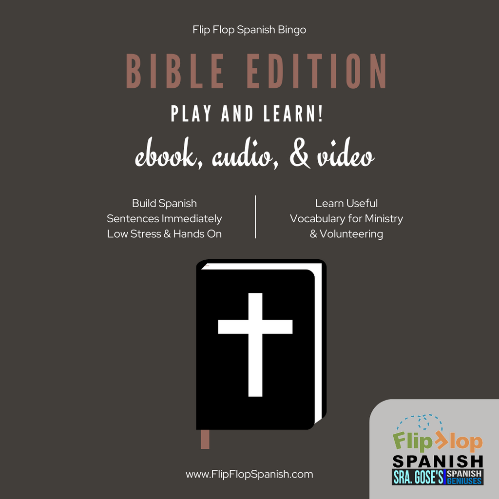 Flip Flop Spanish Bingo: Bible Edition – Flip Flop Spanish & Spanish ...