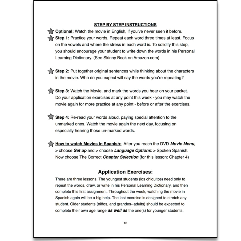 Flip Flop Spanish Vocabulary Builder: Movie Magic eBook – Flip Flop ...